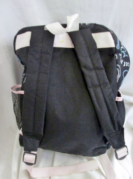 Vtg HANNAH MONTANA Disney GUITAR MILEY CYRUS Black Backpack Rucksack ...