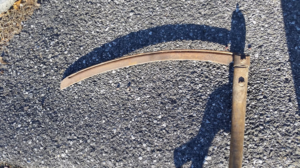 Vintage Antique DERBY BALL SCYTHE 105 Grim Reaper Cosplay USA 57" Wate ...
